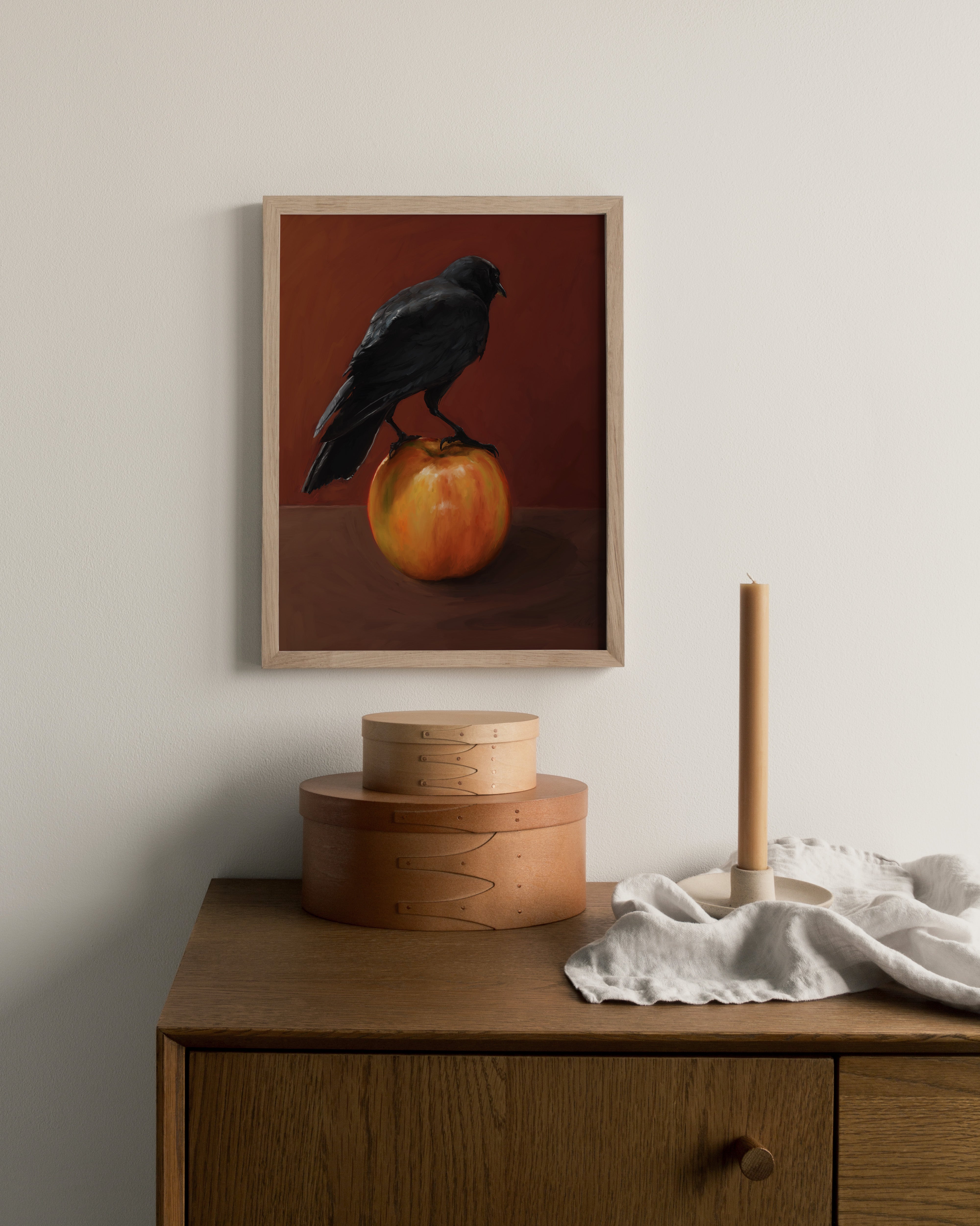 Black Crow Fine Art Poster Print – Art Print – The Ugly Cat Studio