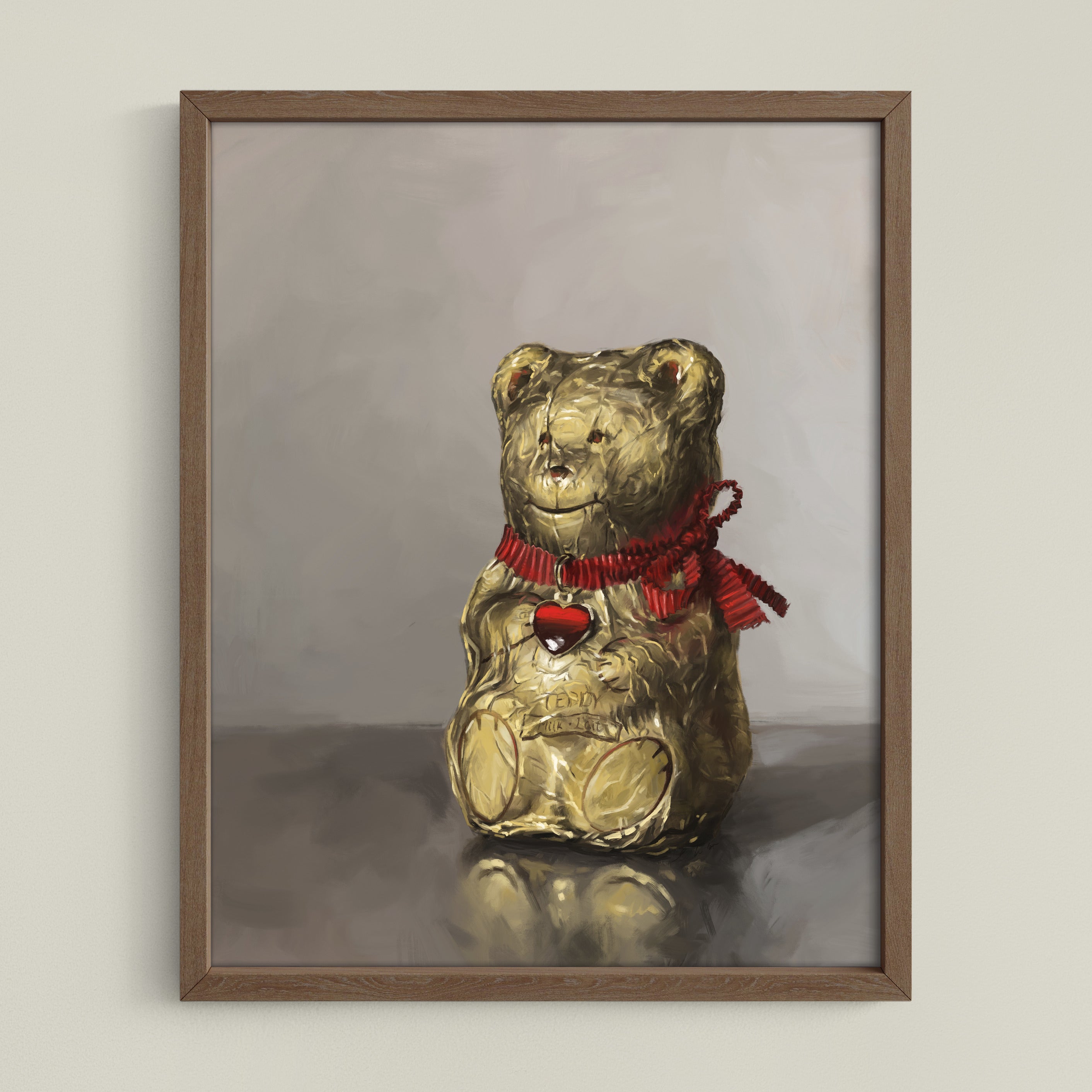 Lindt Chocolate Bear Art Print – The Ugly Cat Studio – Artwork by ...