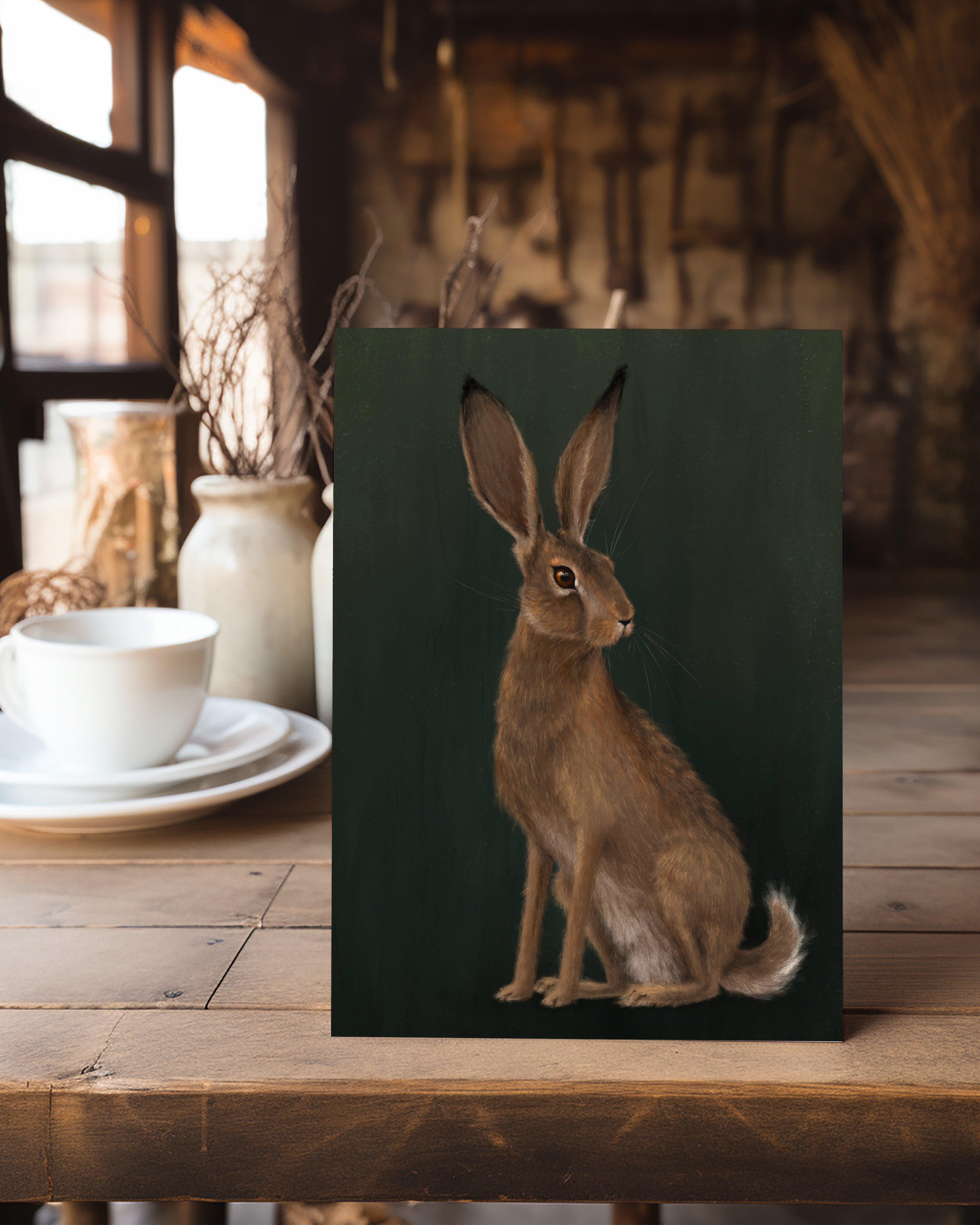 Woodland Hare Fine Art Poster Print – Fine Art Prints - Wall Decor by ...