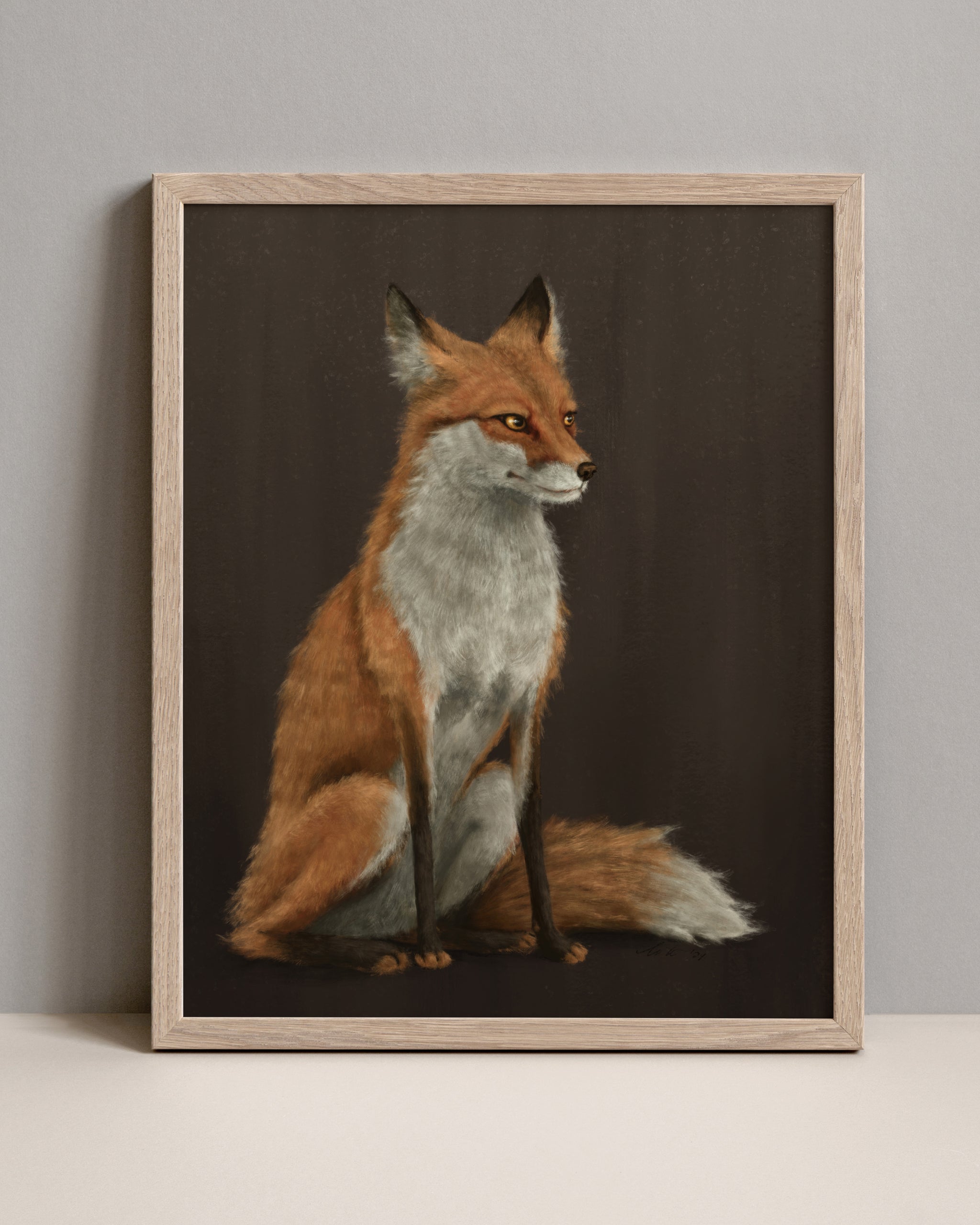 Red Fox Fine Art Print - Brown Edition – Fine Art Poster Prints - Wall ...